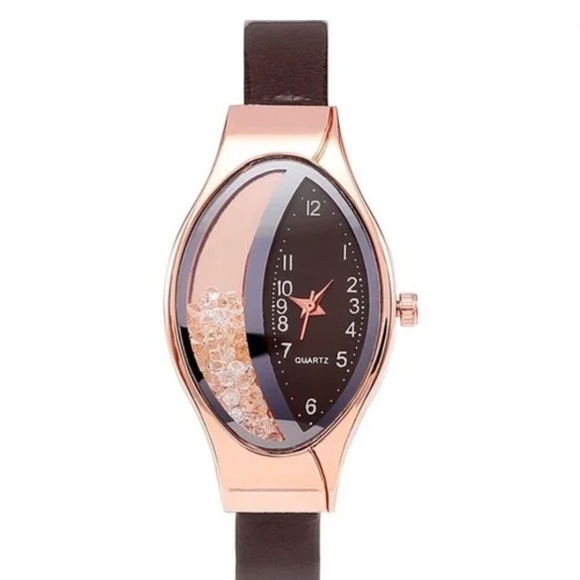 Accessories | Ladies Oval Dial Casual Rose Gold Watch | Poshmark